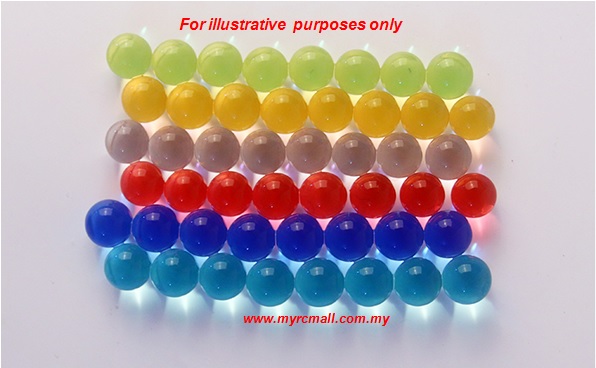 7-8mm Crystal Gel Soft Bullet Electric Water Toy Gun Paintball Ammo ...