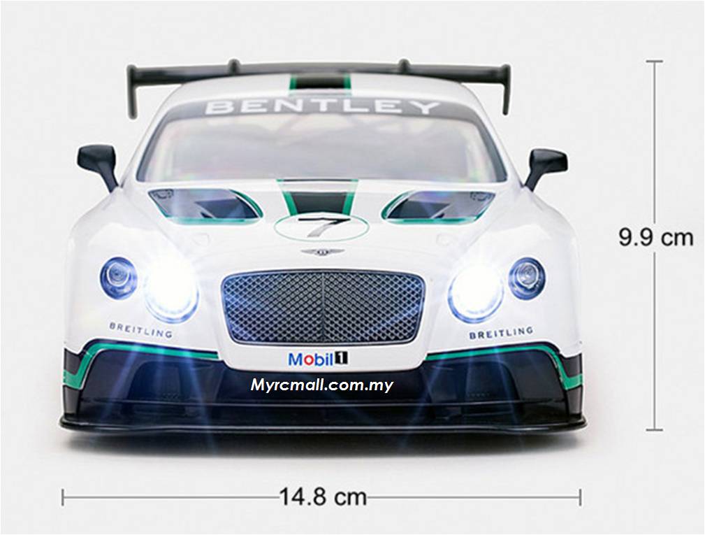 Rastar 1/14 Bentley Continental GT3 Electric Series RC Racing Car ...